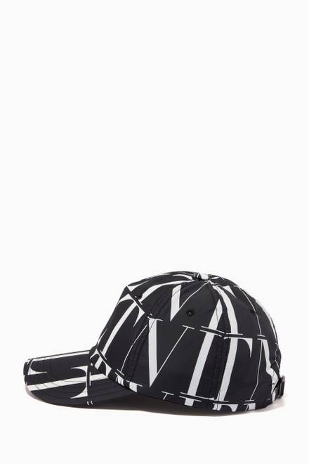 Shop Valentino Black Valentino Garavani VLTN TIMES Baseball Cap in ...