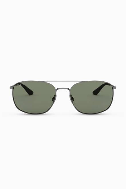 Shop Ray-Ban Blue RB4341 Chromance Sunglasses in Acetate for Men ...